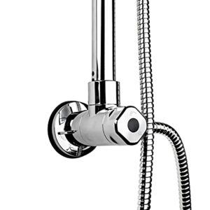 Niagara Conservation N99SR17CH ShowerRail 5-Spray with 1.75 GPM 8.8-in. Wall Mount Combination Fixed and Handheld Shower Heads in Chrome, 1-Pack | Bathroom Shower Head with Pressure Compensation