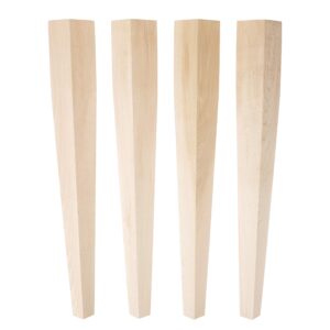 CAROLINA LEG CO. Maple Tapered Dining Legs - 3 x 3 x 29 - Set of 4 - Made in NC