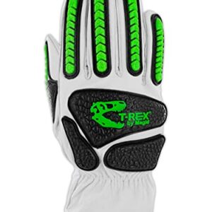 MAGID T-REX Rebel Series TRX814 Goatskin para-Aramid Lined Driver Impact Glove – Cut Level A6-9/L (1 PR), White