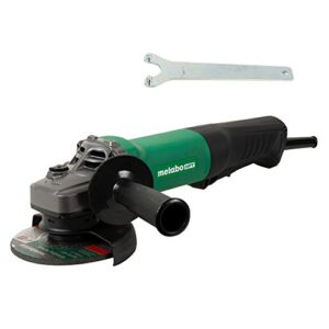 metabo hpt angle grinder, 4.5-inch, 10.5 amp, paddle switch, non locking (g12se3q9)