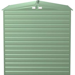 Arrow Select 6' x 7' Outdoor Lockable Steel Storage Shed Building, Sage Green