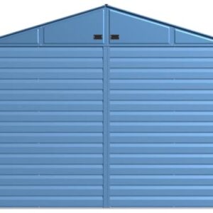 Arrow Shed Select 10' x 14' Outdoor Lockable Steel Storage Shed Building, Blue Grey