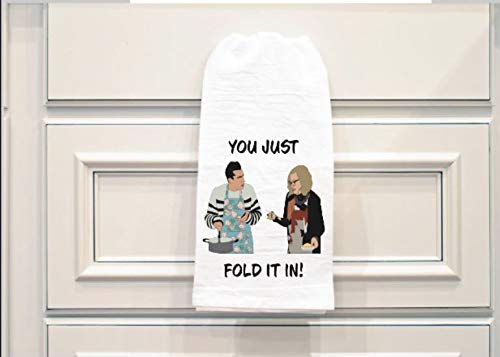 You Just Fold It In! Funny Kitchen Towels Gift Idea! Free Shipping