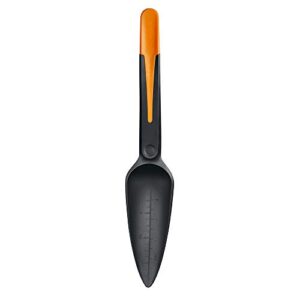 fiskars 340110-1001 seed planting trowel, black