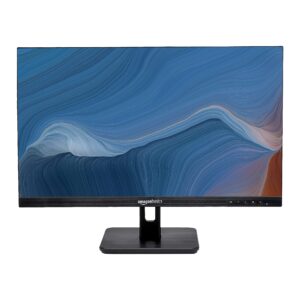 amazon basics 24 inch monitor powered with aoc technology, fhd 1080p, 75hz, vesa compatible, built-in speakers, black