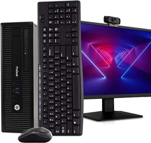 hp sff computer desktop pc, intel i5, 16gb ram 512gb ssd, new 22-inch fhd led monitor,webcam, 16gbflash drive,wireless keyboard & mouse, dvd, wifi, windows 10 pro (renewed)