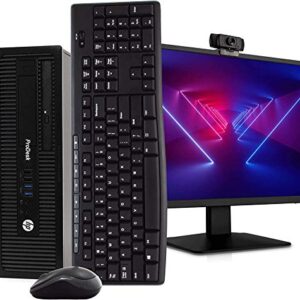 HP SFF Computer Desktop PC, Intel i5, 16GB RAM 512GB SSD, New 22-inch FHD LED Monitor,Webcam, 16GBFlash Drive,Wireless Keyboard & Mouse, DVD, WiFi, Windows 10 Pro (Renewed)