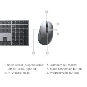 Dell Premier Multi-Device Wireless Bluetooth Keyboard and Mouse - KM7321W