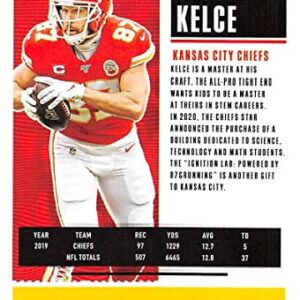 2020 Panini Contenders Season Ticket #4 Travis Kelce Kansas City Chiefs Official NFL Football Trading Card in Raw (NM Near Mint or Better) Condition