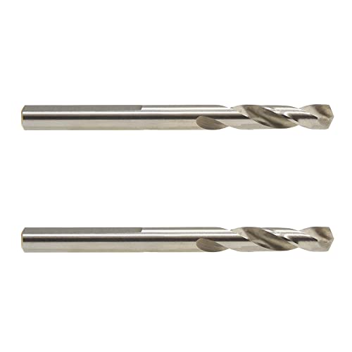 MaxTool 2PCs 1/4" x 3-1/16" Overall Length HSS Pilot Drill BITS STUB Drills Short for Hole saws with 1.5" Cut-Depth or Less; BA02W06R1030P2