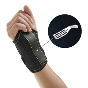 SOZO Boa Micro Adjustable Wrist Brace/Support/Bandage for Wrist Injury, Pain, Carpal Tunnel, Tendonitis and Arthritis. Wrist Support Brace with Splint (Right, Medium)