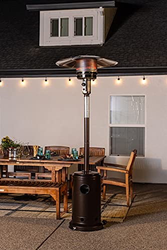 Bond Manufacturing 52156 87" Tall 46,000 BTU Patio Heater, Bronze