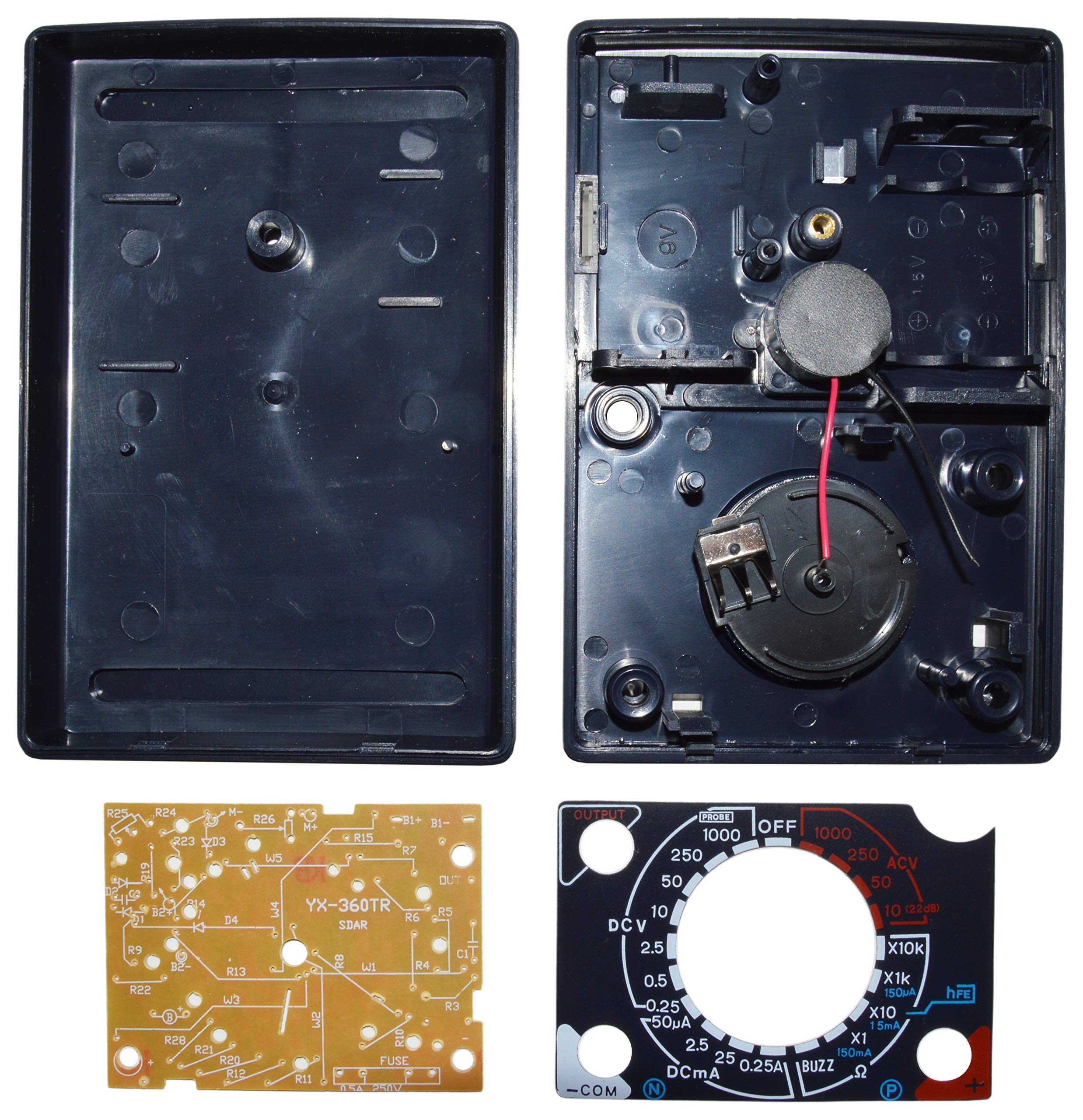 DIY Analog Multimeter Soldering Practice Kit with Assembly Manual, Build Your Own Multitester by EX ELECTRONIX EXPRESS