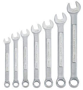 craftsman combination wrench set, metric, 7-piece (cmmt87015)