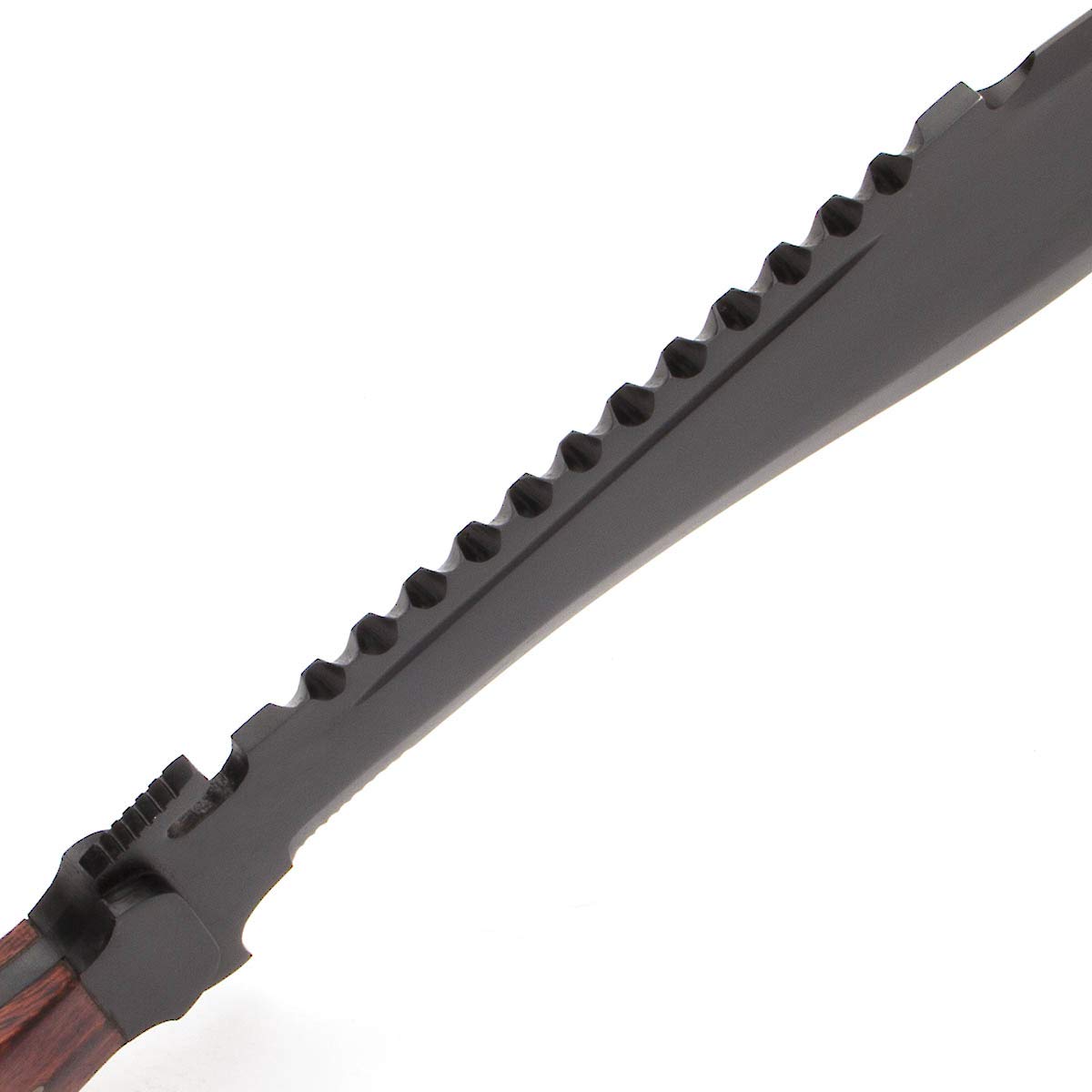 Windlass High Carbon Steel Spetsnaz Style Survival Machete Survival Hunting Chopper Knife with Leather Trim Nylon Sheath