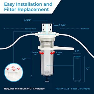 SpiroPure Clear Water Filter Housing 10 inch / 2.5 x 10/158117 Transparent Standard Housing