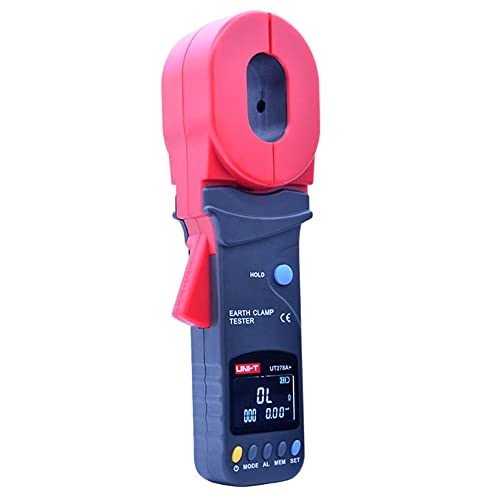 UNI-T UT276A+/ UT278A+ Clamp Earth Ground Tester, 4 Digits LCD Display Leakage Current 30A Earth Ground Resistance 1200Ω CAT III 300V CE, RoHS (UT278A+)