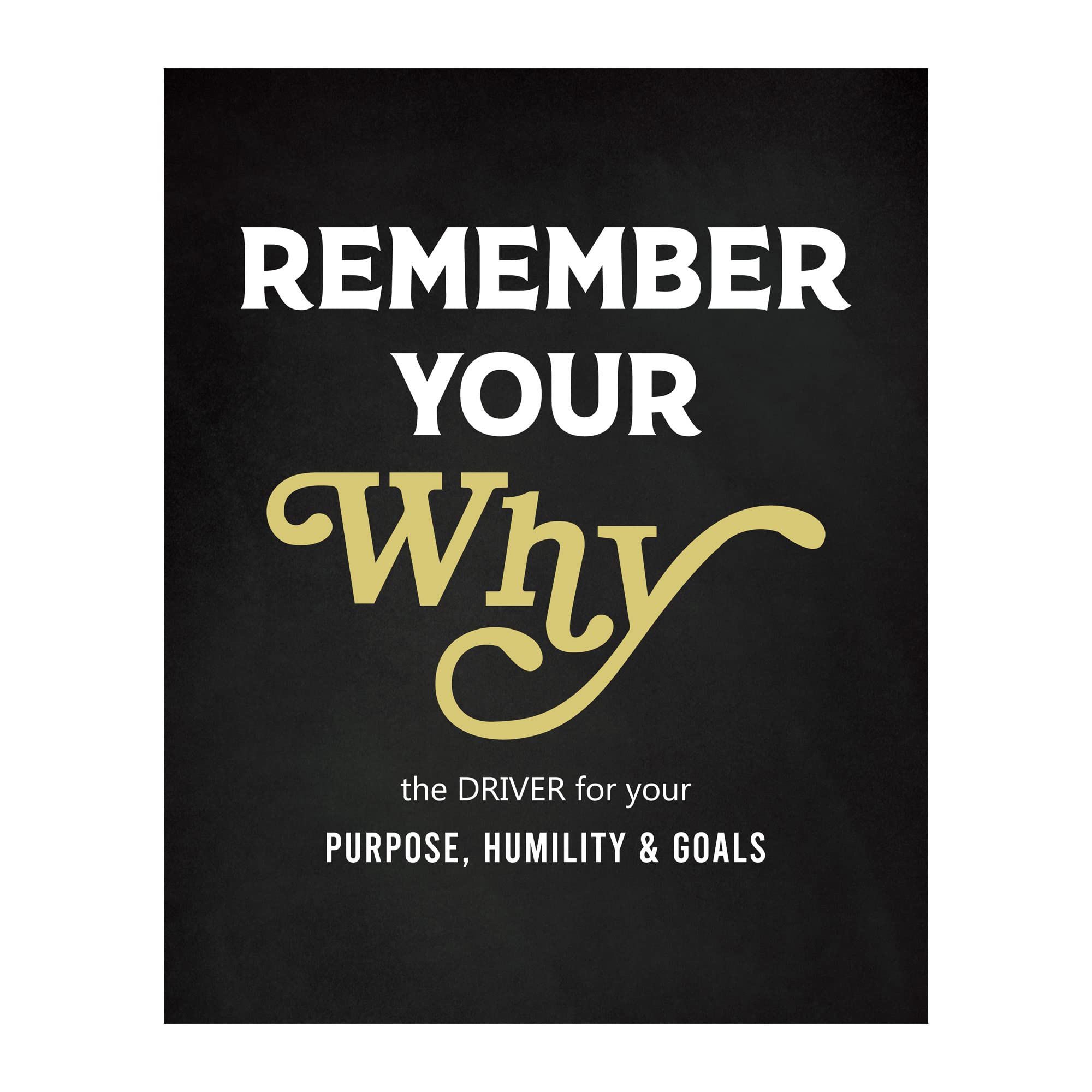 Remember Your Why - Motivational Wall Decor, Inspirational Wall Art Print For Home Decor, Office Decor, Classroom & College Dorm Decor. Great Gift of Motivation & Inspiration! Unframed-8 x 10"