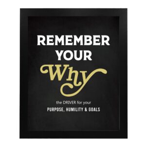 Remember Your Why - Motivational Wall Decor, Inspirational Wall Art Print For Home Decor, Office Decor, Classroom & College Dorm Decor. Great Gift of Motivation & Inspiration! Unframed-8 x 10"