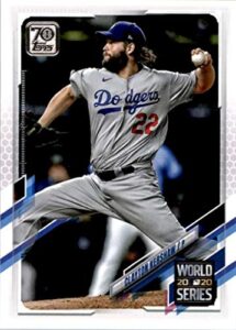 2021 topps #179 clayton kershaw nm-mt los angeles dodgers baseball