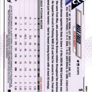 2021 Topps #9 Max Fried NM-MT Atlanta Braves Baseball