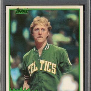 Larry Bird 1981 Topps Basketball Card #4 Graded PSA 8