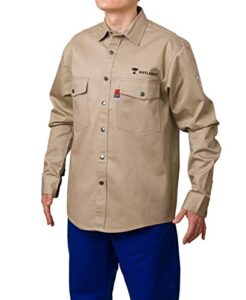 waylander brokk welding fr flame resistant long sleeve shirt for men 9oz welding shirt