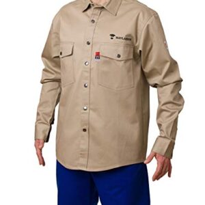 Waylander BROKK Welding FR Flame Resistant Long Sleeve Shirt for Men 9Oz Welding Shirt