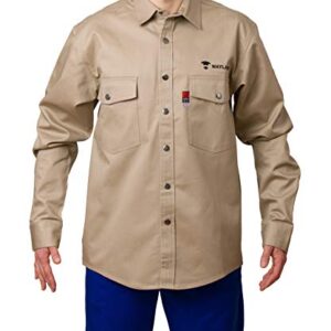 Waylander BROKK Welding FR Flame Resistant Long Sleeve Shirt for Men 9Oz Welding Shirt