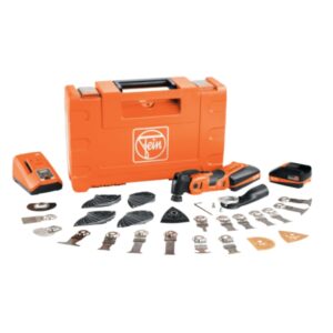 fein multimaster tool amm 700 max top oscillating kit - 18v battery-powered cordless multi tool for interior work and renovation - includes 60 accessories with case - 71293461090