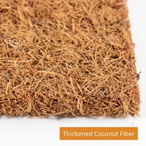 Aulock 10 Pack Thickened Coco Coir Liner Chicken Nest Pads- Coconut Fiber Nesting Box Liners Chicken Coop Bedding Mats Hen House Bottom Poultry Supplies for Composting Hen Laying Eggs