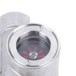 3/4" NPT Stainless Steel 304 Sight Water Flow Indicator with Impeller 362Psi 2.5MPa