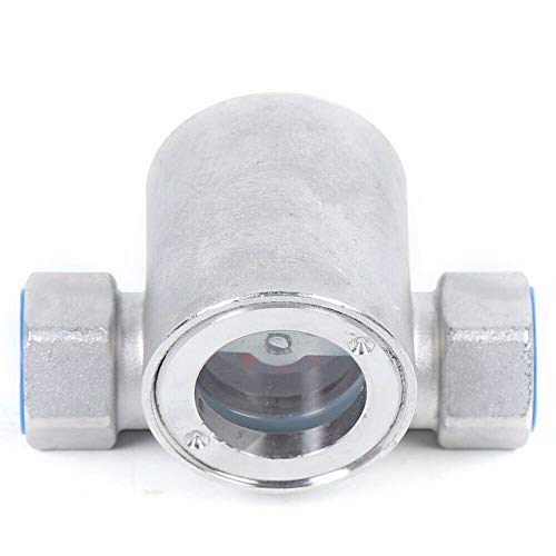 3/4" NPT Stainless Steel 304 Sight Water Flow Indicator with Impeller 362Psi 2.5MPa