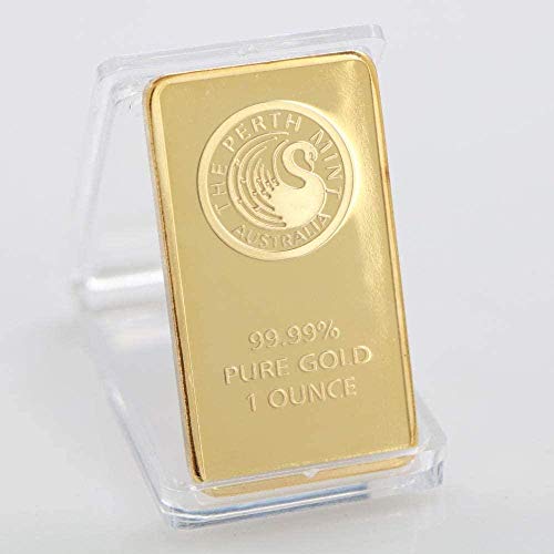 SUNYUANYI Australia 1 Ounce 99.99% Pure Gold Plated bar high Relief Replica Commemorative Coin Gold Bar Coin