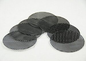 18 pcs round black plastic drainage mesh/screen/net for potted plants & bonsai pots - 4"x 4"