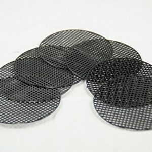 18 Pcs Round Black Plastic Drainage Mesh/Screen/Net for Potted Plants & Bonsai Pots - 4"x 4"