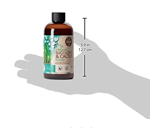 Organic Succulent & Cactus Plant Food - Gentle Liquid Fertilizer Nutrients for Aloe Vera and Other Common Indoor and Outdoor Succulents & Cacti (8 oz)