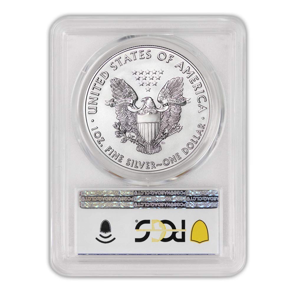 2021 (S) 1 oz American Silver Eagle Coin MS-70 (First Day of Issue - Type-1 - Emergency Issue - Struck at The San Francisco Mint) $1 MS70 PCGS