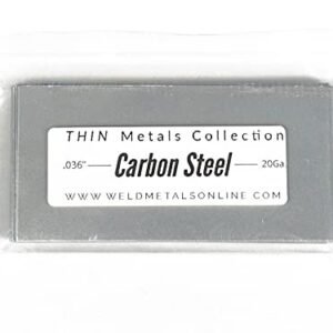 Thin Metals TIG Welding Starter Kit - 20 Carbon Steel .036” Coupons, 20 Stainless Steel .038" Coupons, 20 Aluminum .032" Coupons - 1 Universal Tungsten - Carbon Steel, Stainless Steel, Aluminum Filler