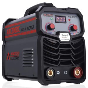 arc-200dc, 200 amp stick arc lift-tig combo welder, 80% duty cycle, 100-250v wide voltage, use all electrodes: e6010 e6011 e6013 e7014 e7018 etc.