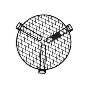 Barebones Barebones Fire Pit Grill Grate - Circular, Camping Grill Grate - Foldable Fire Pit and Campfire Grate Over Fire Pit