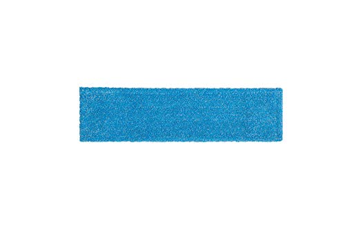 Rubbermaid Commercial Products Microfiber Adaptable Flat Mop Pad, Blue, Removes Viruses & Bacteria, Washable, for Heavy-Duty Cleaning on Hardwood/Tile/Laminated Floors in Kitchen/Lobby/Office Large