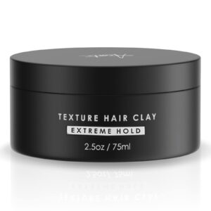 alex costa hair clay for men by forte series extreme hold men's with natural ingredients to add texture, volume and definition to thick/coarse hair premium men's hair styling products