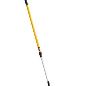 Rubbermaid Commercial Products Microfiber Adaptable Flat Mop Kit for WaveBrake, Yellow, Extendable Handle, for Heavy-Duty Cleaning/Hardwood/Tile/Laminated Floors in Kitchen/Lobby/Office