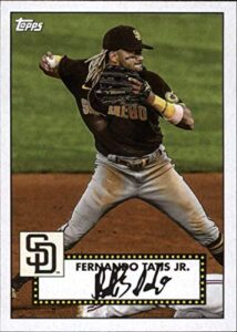 2021 topps series 1 baseball 1952 topps redux #t52-32 fernando tatis jr. san diego padres official mlb trading card