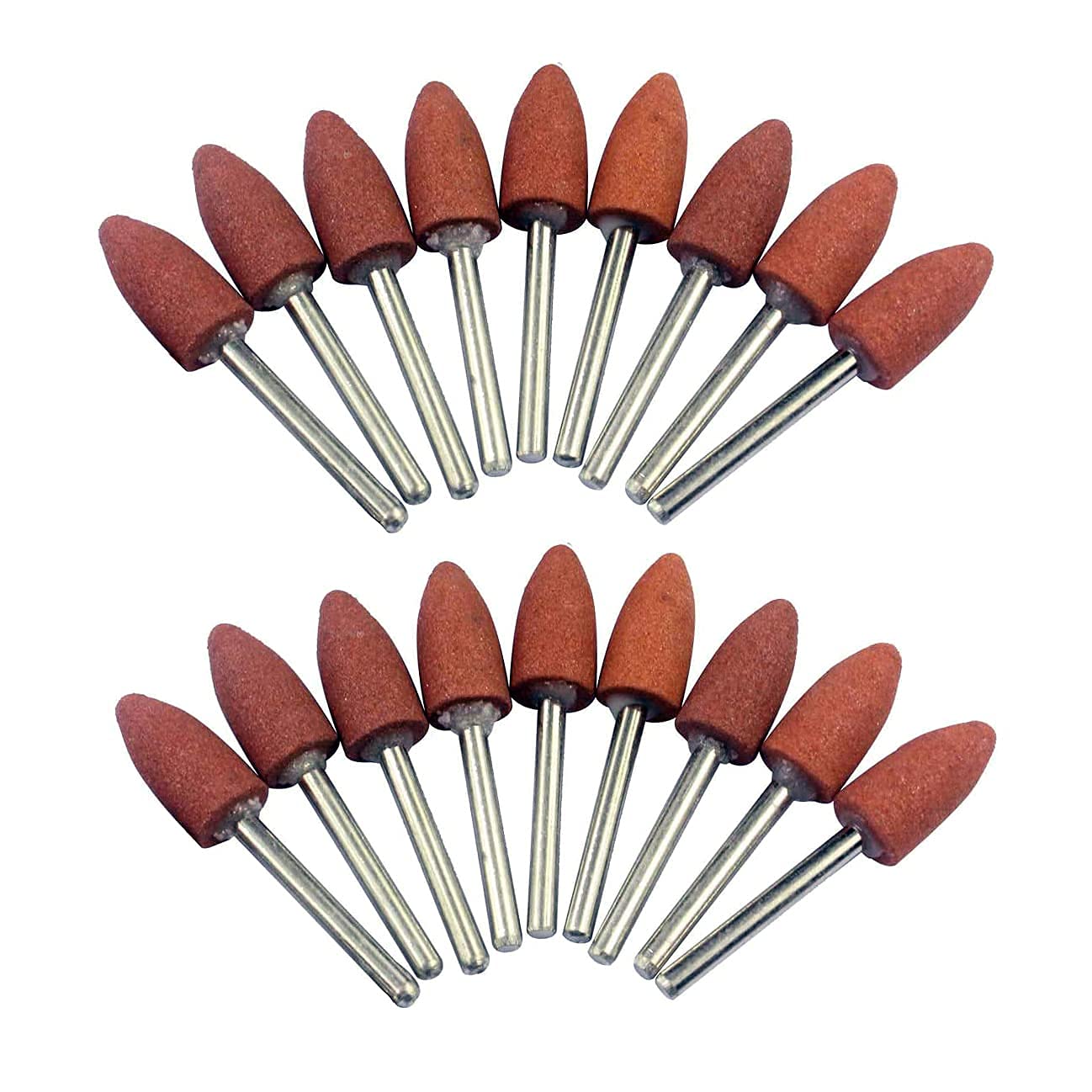 18Pcs Bullet Shape Abrasive Mounted Stone Grinding Tool for Dremel Rotary Tools