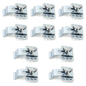 qwork sink bracket, 2 undermount sink clips, kitchen & bathroom sink supports, 10 pack