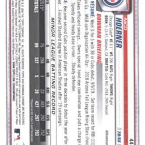 2020 Bowman Chrome #44 Nico Hoerner RC - Rookie Card Chicago Cubs Baseball NM-MT