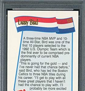 Larry Bird USA Basketball Team 1991 Hoops Basketball Card #576 Graded PSA 9 MINT