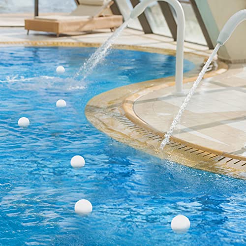 12 Pack Reusable Scum Eliminating Sponge Balls- Washable Oil Absorbing Sponge Ball Floating Pool Filter Sponge Ball for Swimming Pools Bath Center Bathtubs Spas Aquarium Slime and Grime Cleaning Scum